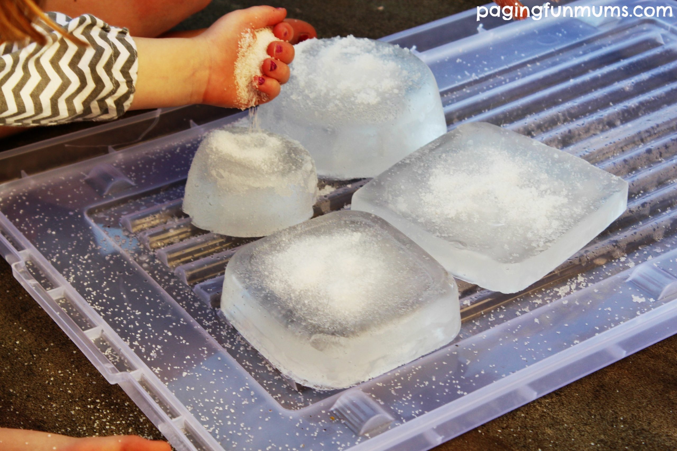 Melting Ice & Salt Science Experiment