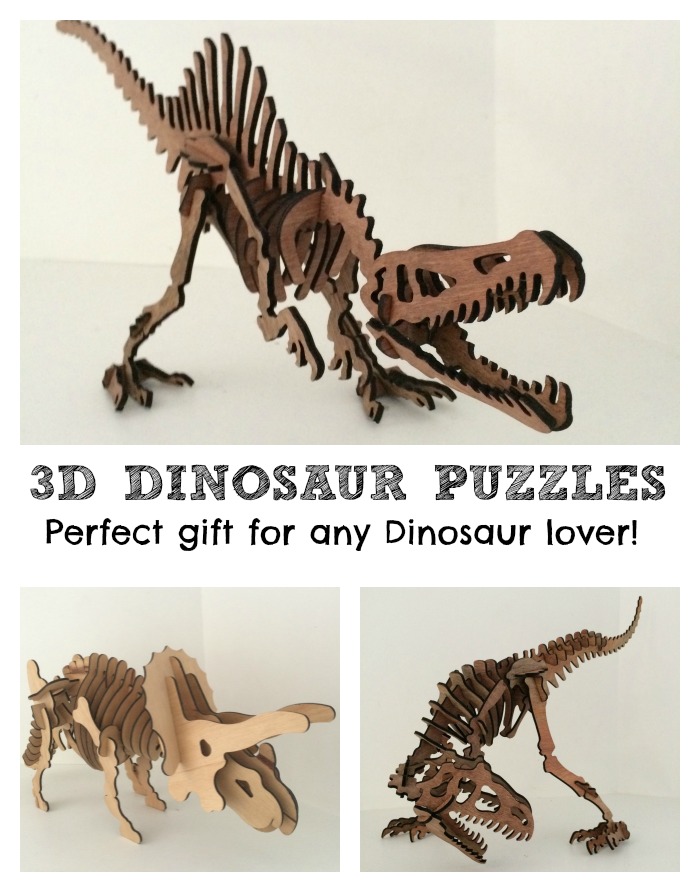 HUGE Wooden 3D Dinosaur Puzzles